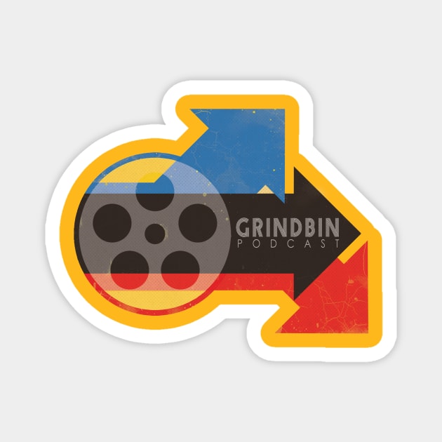 The Grindbin Logo - Classic Yellow - Grindbin - Magnet | TeePublic