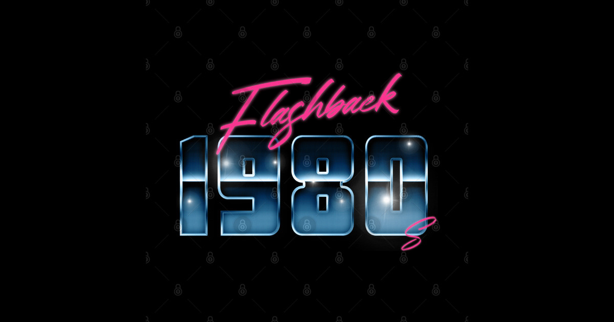 flashback to the 80s - 80s - Sticker | TeePublic
