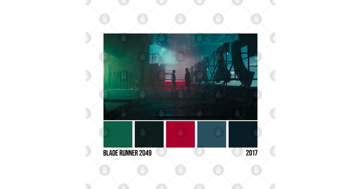 Blade Runner 2049 Color Palette - Movie Art - T-Shirt | TeePublic