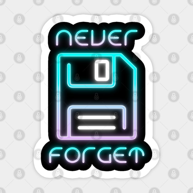 80s Floppy Disk - Floppy Disk - Sticker | TeePublic