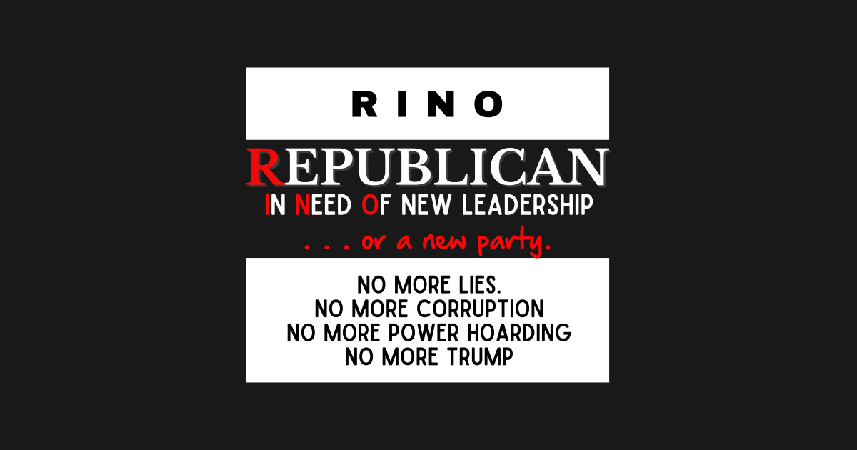 I am a RINO Republican - Republican - T-Shirt | TeePublic