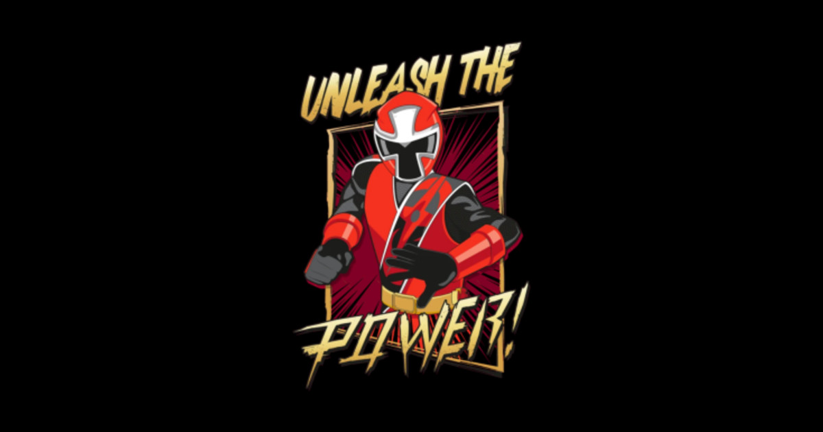 Red Ranger Unleashed - Red Ranger Unleashed - Sticker | TeePublic