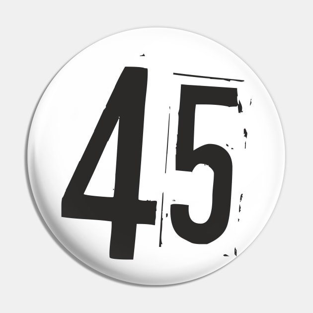 45 - 45th - Pin | TeePublic
