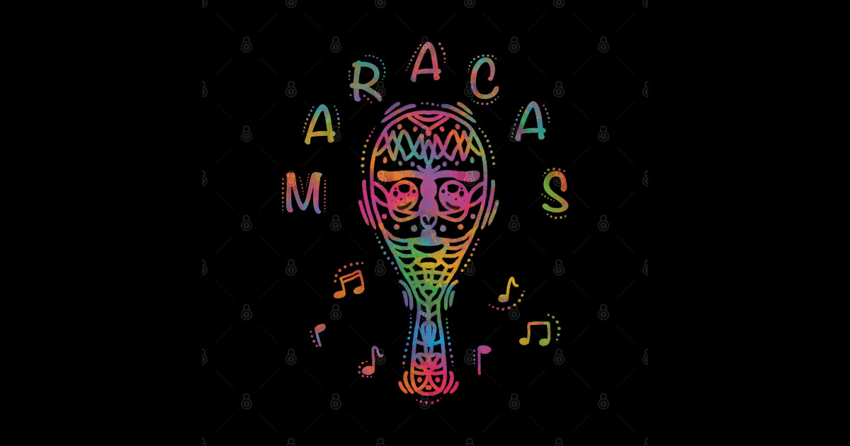 Mexican maracas Cinco de Mayo - Maracas - Sticker | TeePublic