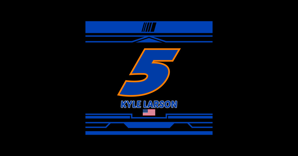 Kyle Larson blue # 2024 NASCAR art design - Kyle Larson - Sticker ...