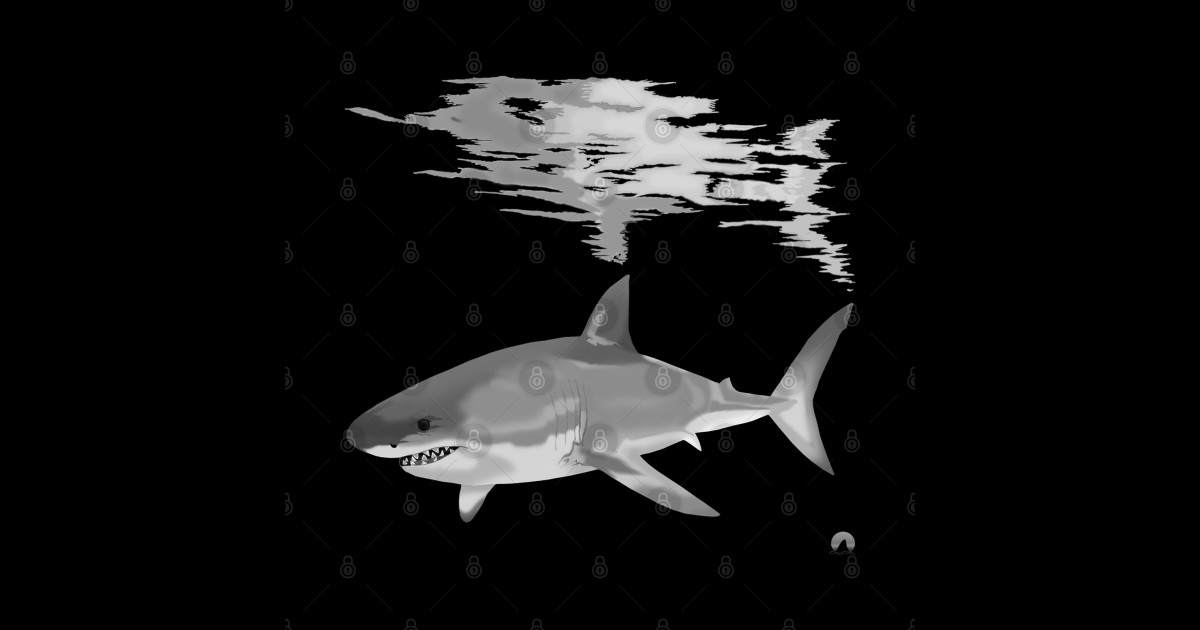 The Great White - Great White Shark - Sticker | TeePublic