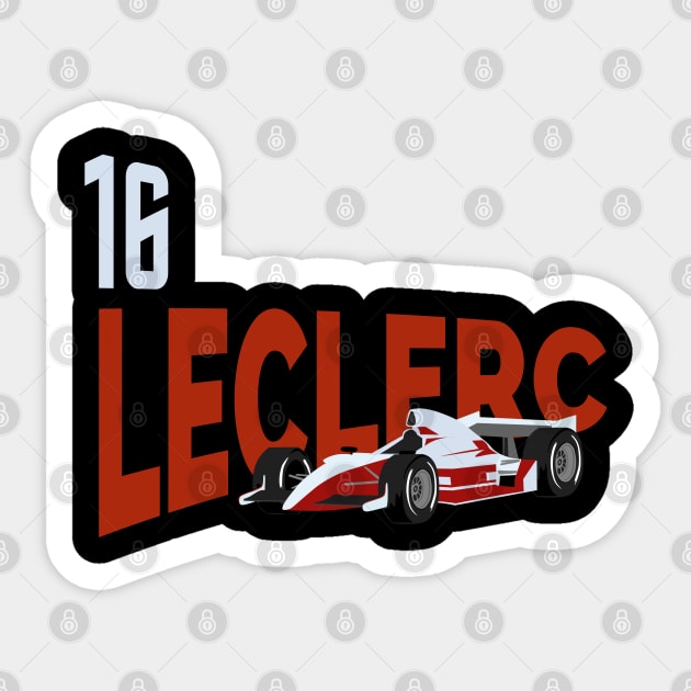Charles Leclerc 16 - F1 2023 - Charles Leclerc - Sticker | TeePublic