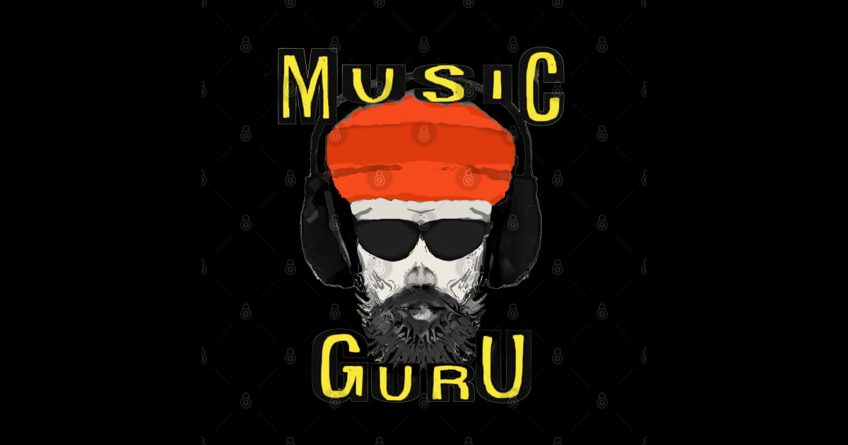 Cool Retro Music Guru Meme - Cool Music Dj Guru - Sticker | TeePublic