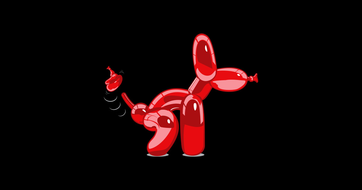 Poop Balloon Dog - Balloon Animal - Posters and Art Prints | TeePublic
