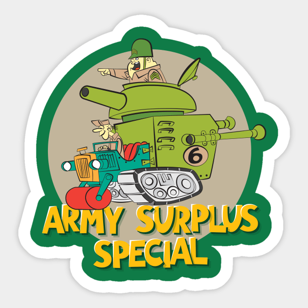 Army Surplus Special - Army Tank - Sticker | TeePublic