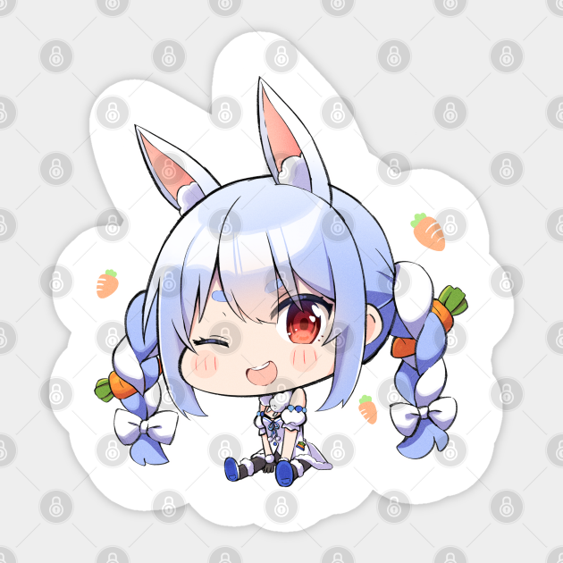 Usada Pekora Chibi - Virtual Youtuber - Sticker | TeePublic