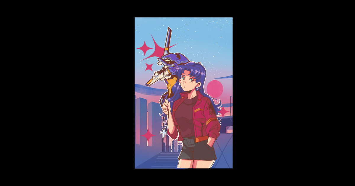 misato katsuragi - Evangelion - Posters and Art Prints | TeePublic