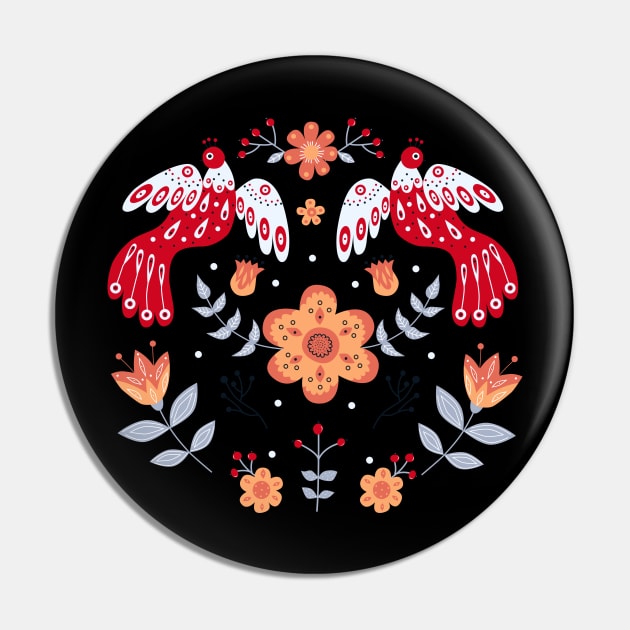 Design Based on Slavic Motifs - Slavic Folklore - Pin | TeePublic