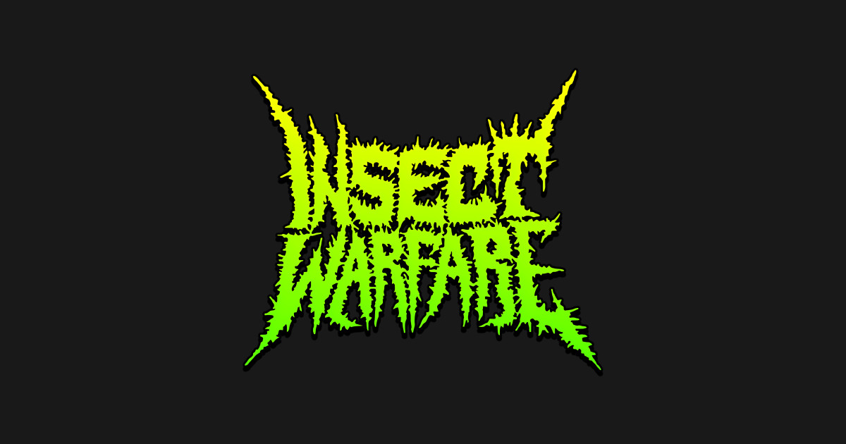 Insect Warfare – Grindcore Band Logo - Insect Warfare - T-Shirt | TeePublic