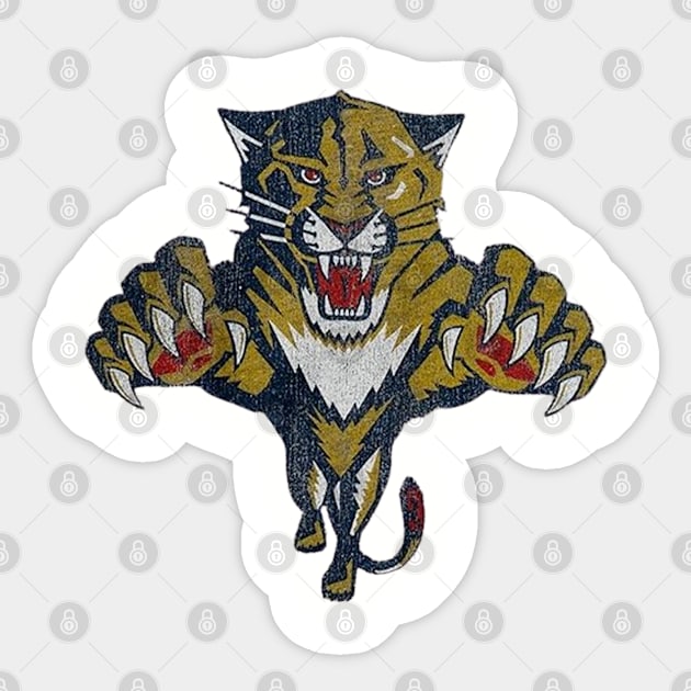 vintage florida panthers - Florida Panthers Vintage - Sticker | TeePublic