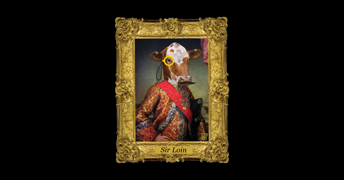 SIR LOIN - Cow - Sticker | TeePublic