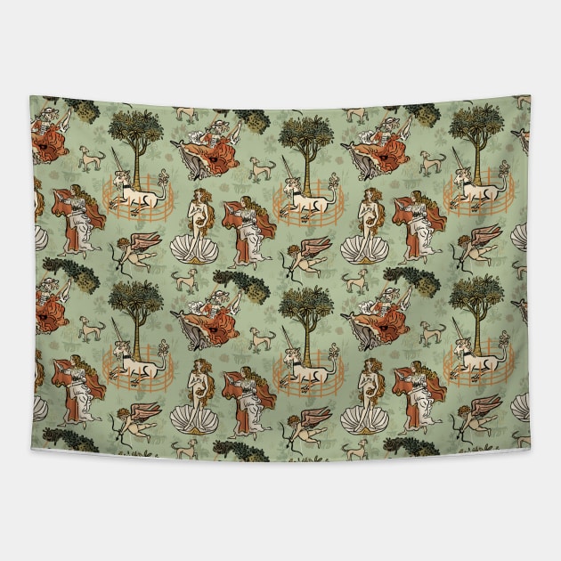Renaissance Inspired Repeat Pattern - Renaissance - Tapestry | TeePublic