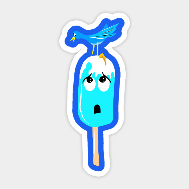 Poopsicle - Bird Poop - Sticker | TeePublic