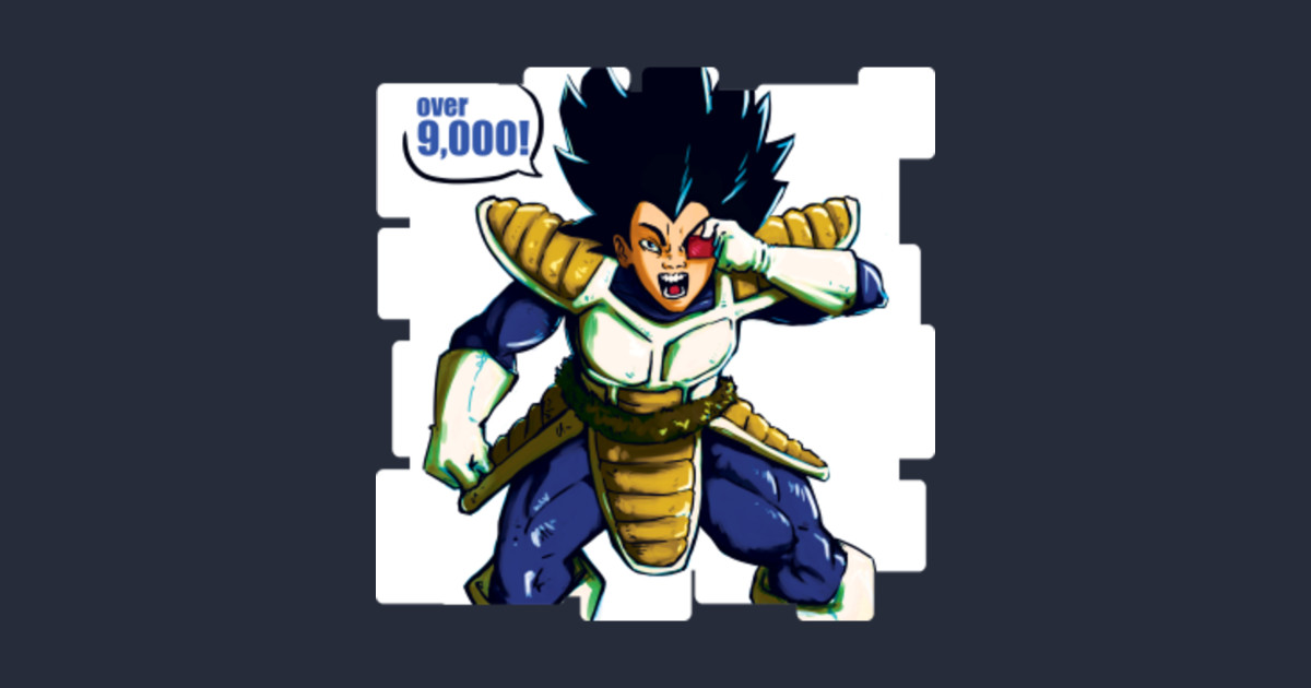 Over 9000 - Vegeta - T-Shirt | TeePublic