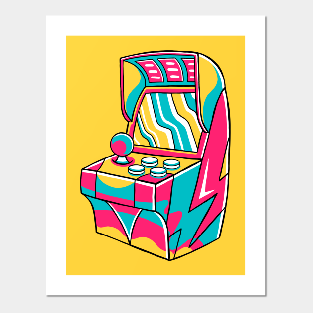 Game Arcade Machine - Game Arcade Machine - Posters and Art Prints ...
