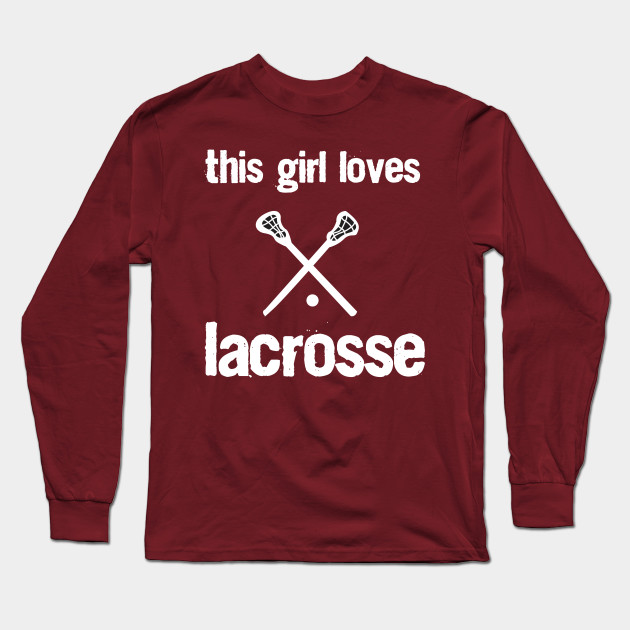 This Girl Loves Lacrosse Shirt For Lacrosse Girl / LAX Gift / Youth ...