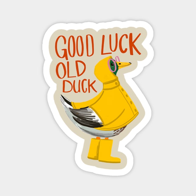 Good Luck Old Duck" - Charming Duck Illustration by Jemma Jamie ...