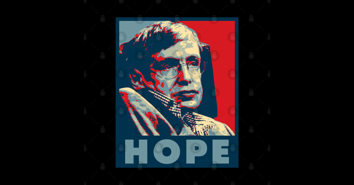 Hawking Hope - Stephen Hawking - Sticker | TeePublic