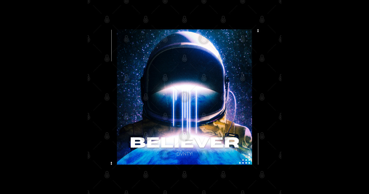 Believer - Astronaut - Sticker | TeePublic
