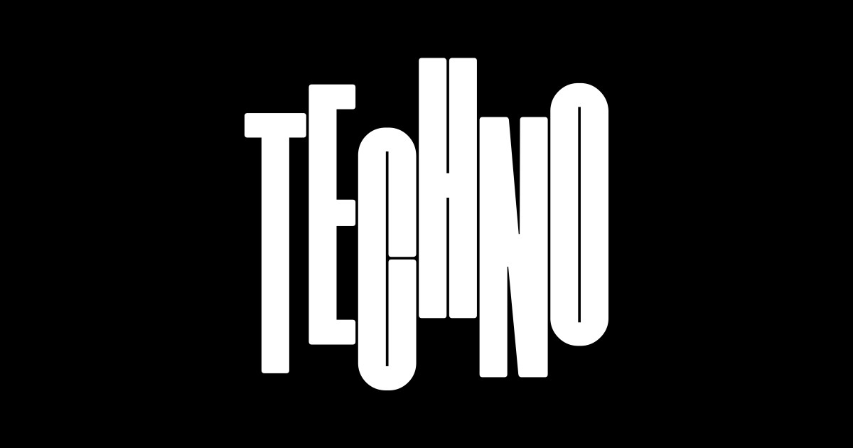 techno design - Techno - Sticker | TeePublic