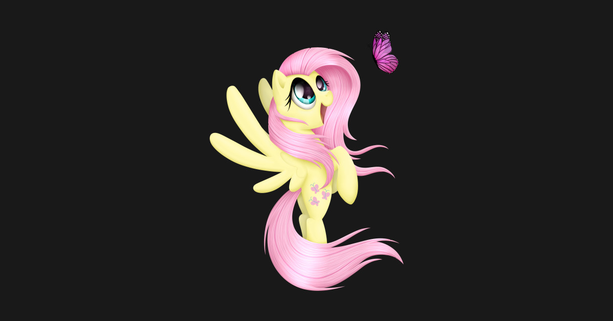 Fluttershy - Butterfly - T-Shirt | TeePublic