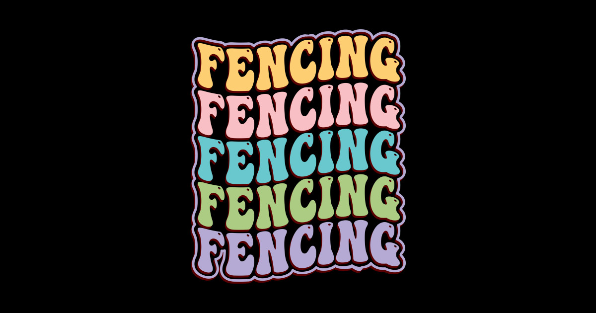 Funny Fencing Quote Fencer Humor Retro Vintage Groovy - Fencing ...