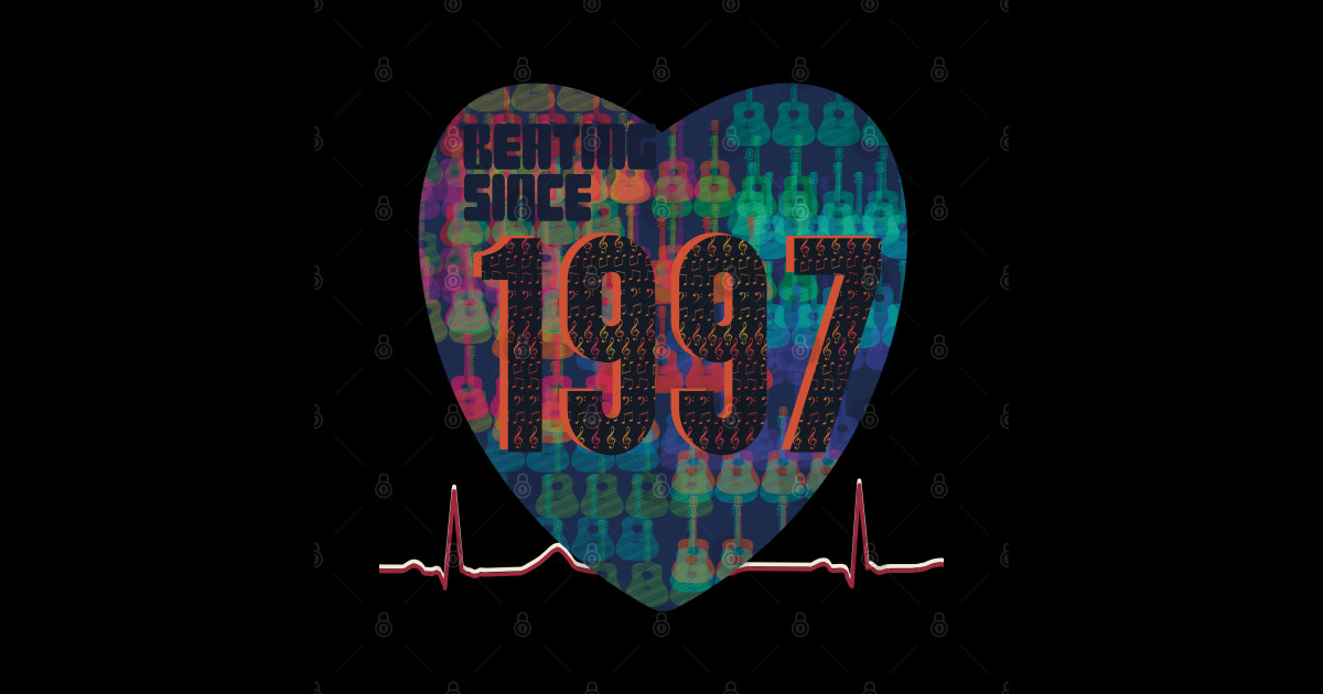 1997 - Beating Since - 1997 Birthday Gifts - Sticker | TeePublic