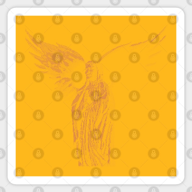 ASCii Sancta Maria (Purple) - Ascii - Sticker | TeePublic