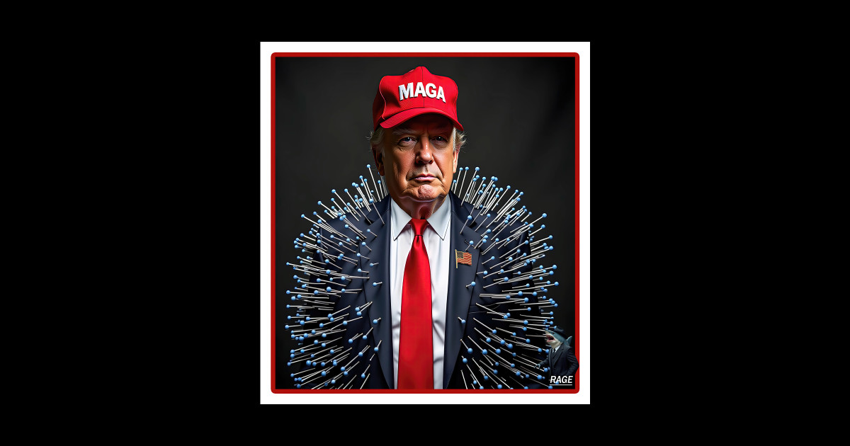 Voodoo Don with White Border - Not Trump - Sticker | TeePublic