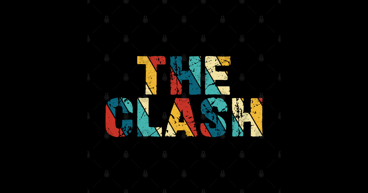 Retro Color - The Clash - The Clash - Sticker | TeePublic