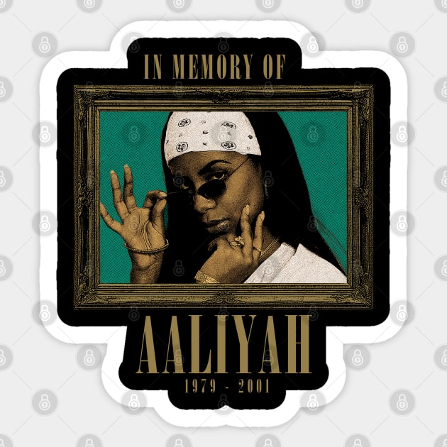 90s Aaliyah - Aaliyah - Sticker | TeePublic
