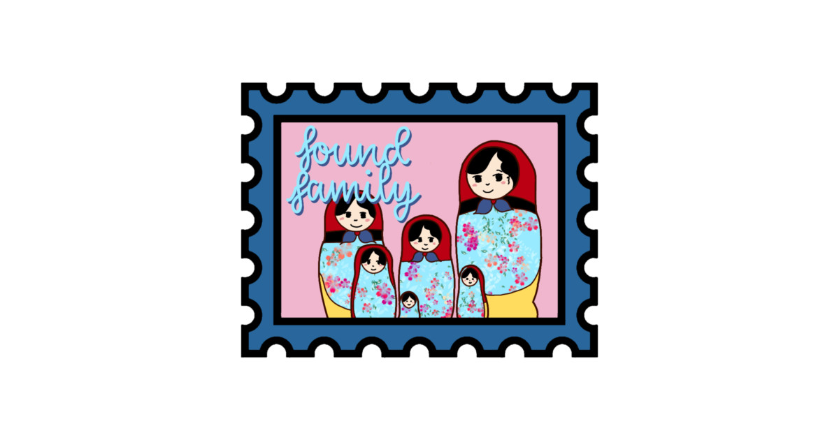 Found Family Postage Stamp - Fanfiction - T-Shirt | TeePublic