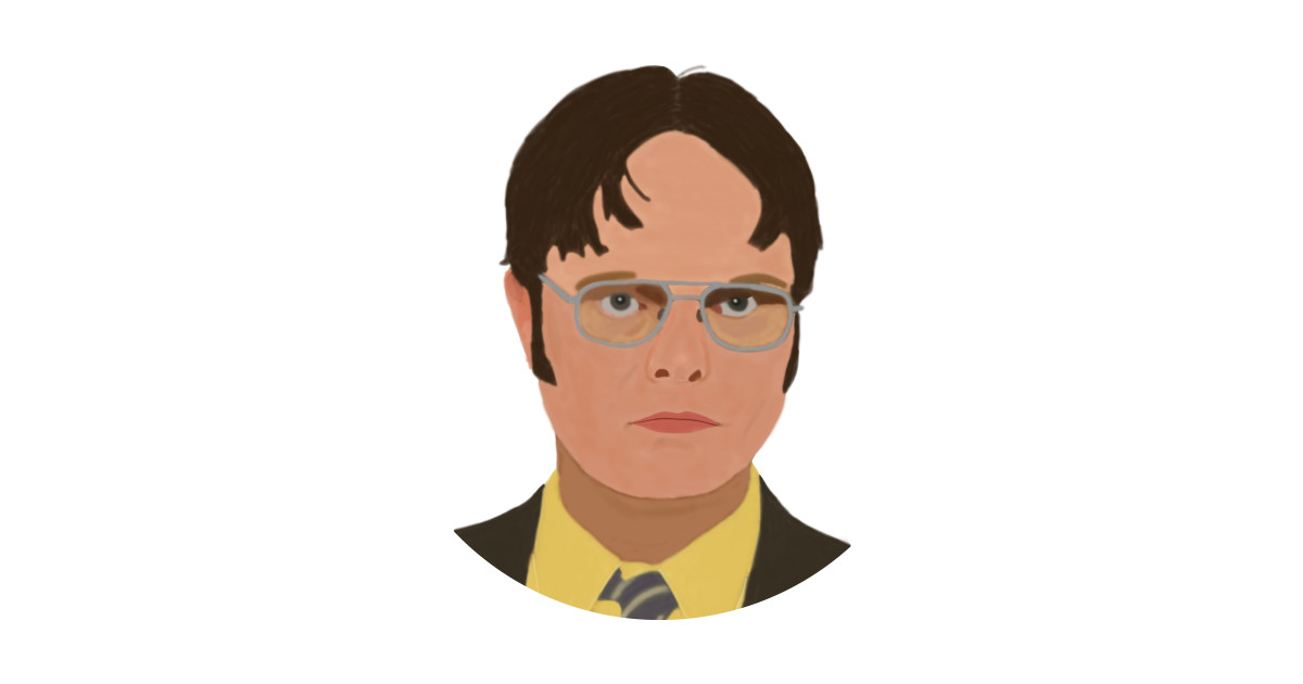 Dwight Portrait - Dwight Schrute - T-Shirt | TeePublic