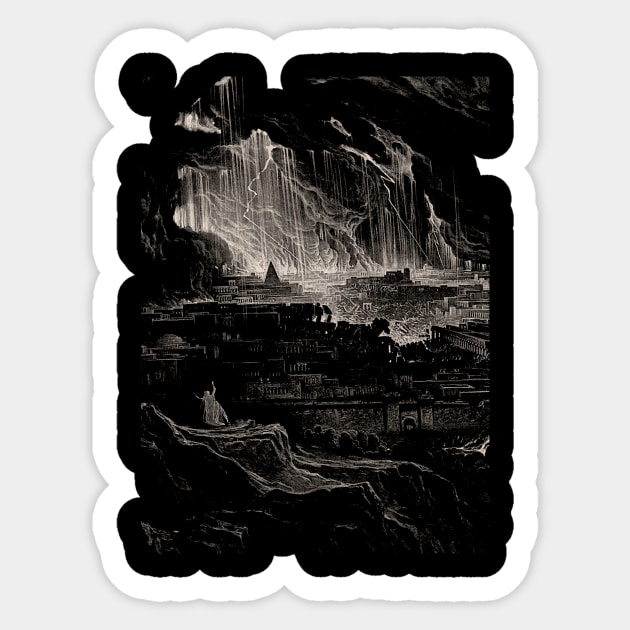 Destruction of Sodom and Gomorrah - Sodom And Gomorrah - Sticker ...