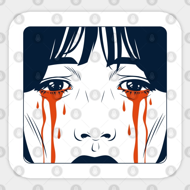 Women Tearing Up - Sad Girls - Sticker | TeePublic