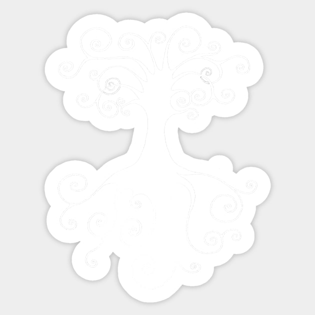Branching Out Too - White - Sticker | TeePublic