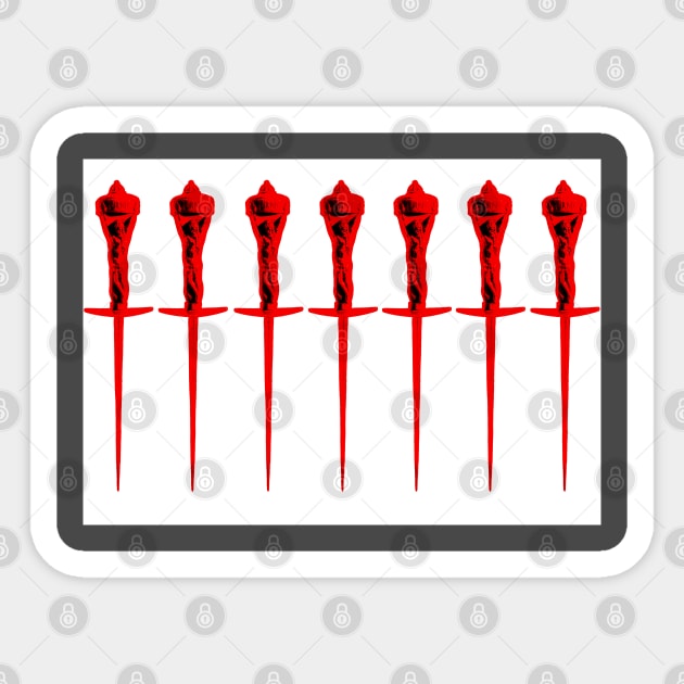 THE OMEN DAGGERS - The Omen Movie Art - Sticker | TeePublic