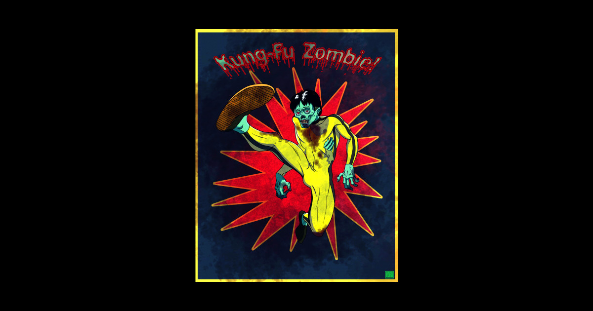 Kung Fu Zombie - Zombie - Sticker | TeePublic