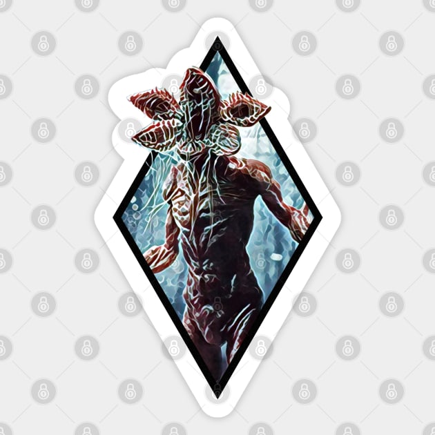 The Monster - Demogorgon - White - Fantasy - Stranger - Sticker | TeePublic