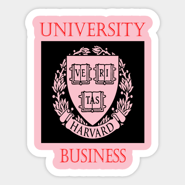 harvard business - Harvard Business School - Sticker | TeePublic