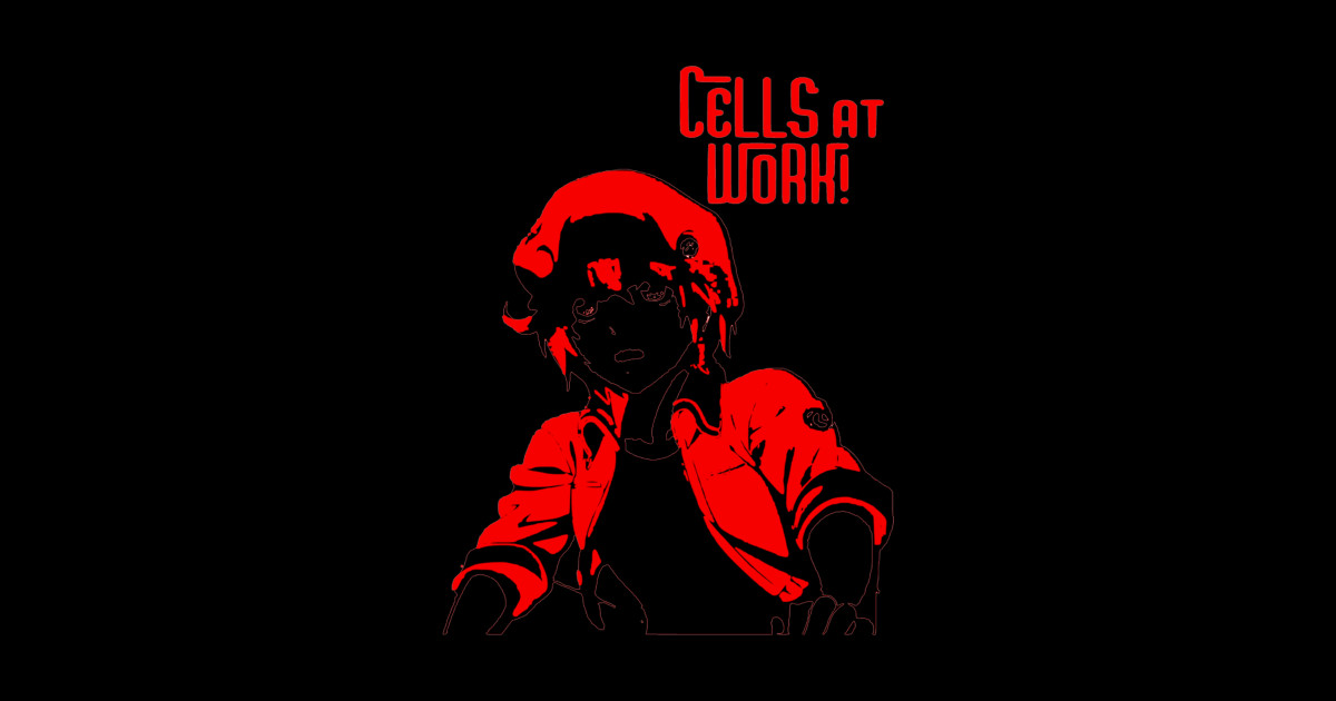 Red Blood Cell Hataraku Saibou - Cells At Work - Sticker | TeePublic