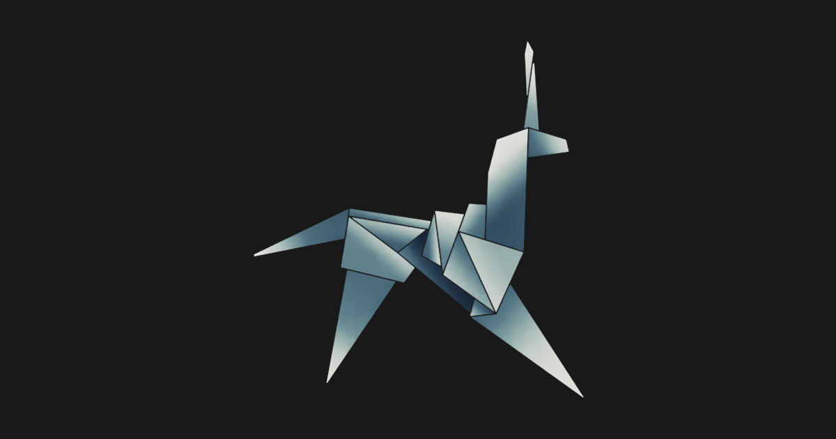 Origami unicorn - Blade Runner - T-Shirt | TeePublic