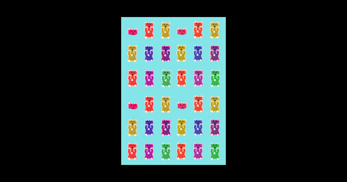 Gummy bear scream pop art - Gummy Bears - Sticker | TeePublic