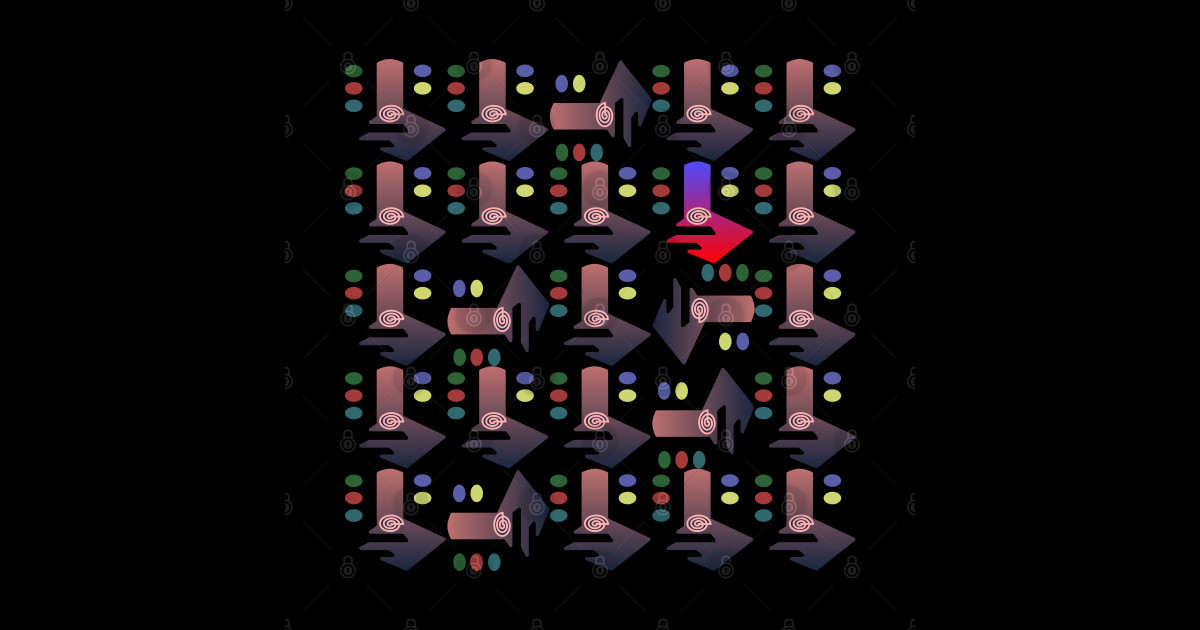 Ancient Aliens- Abstract Chic Pattern - Geometric Patterns - Sticker ...