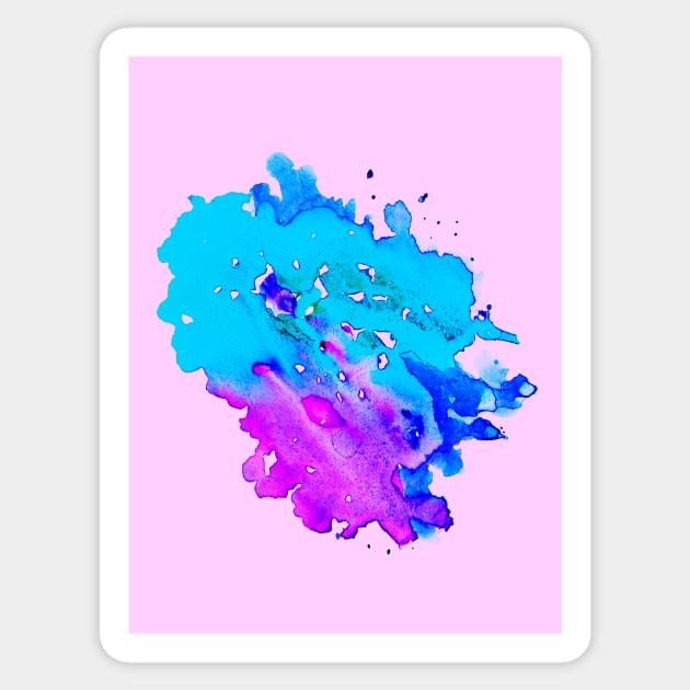 splash of color - Watercolor - Sticker | TeePublic